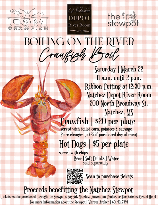 Boiling On The River Crawfish Boil set for March 22nd