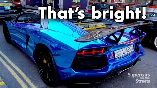 Bright-Colored Supercars Take Over London – Summer 2015!