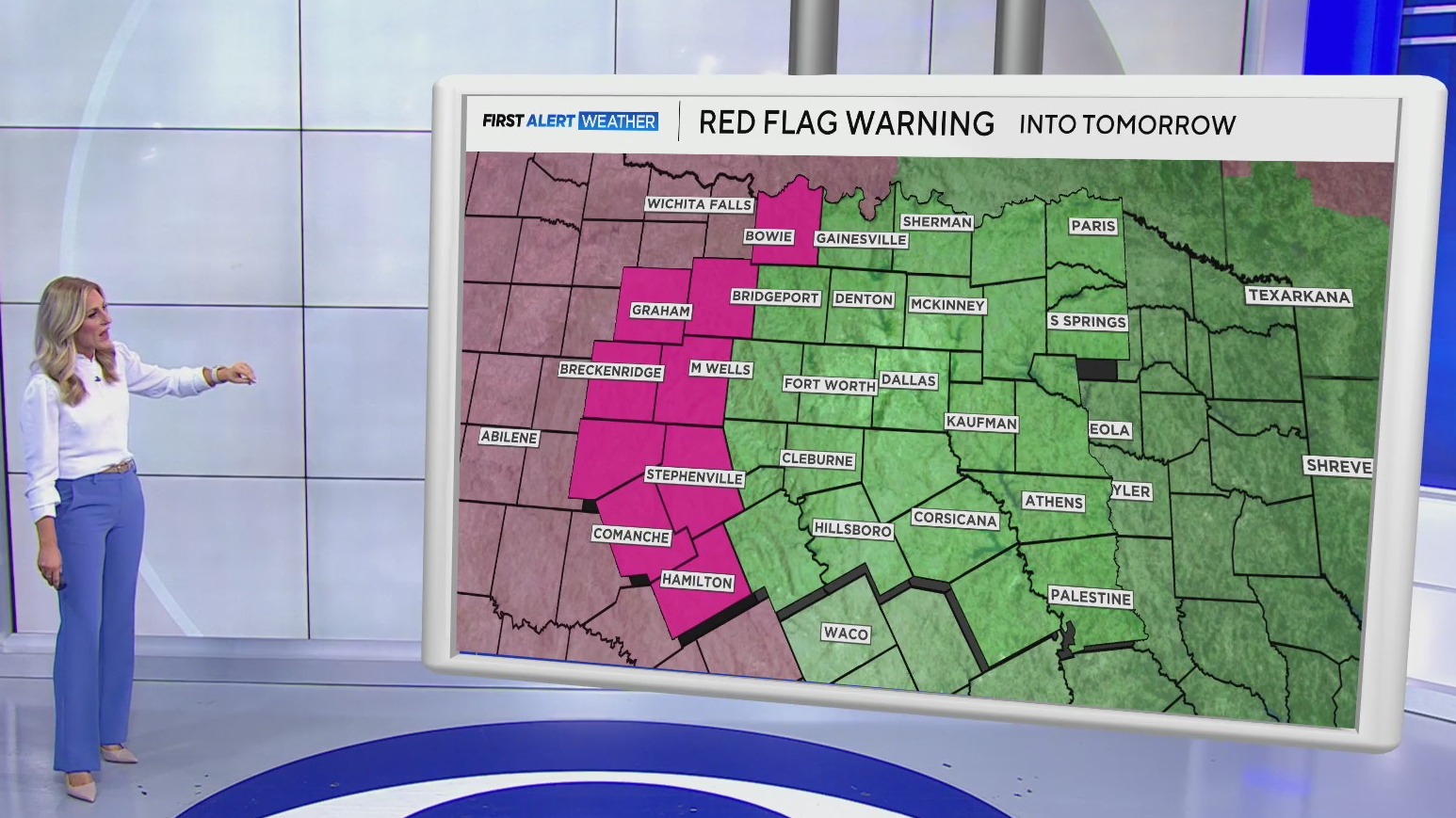 Dry and windy with low humidity make dangerous fire conditions in North ...