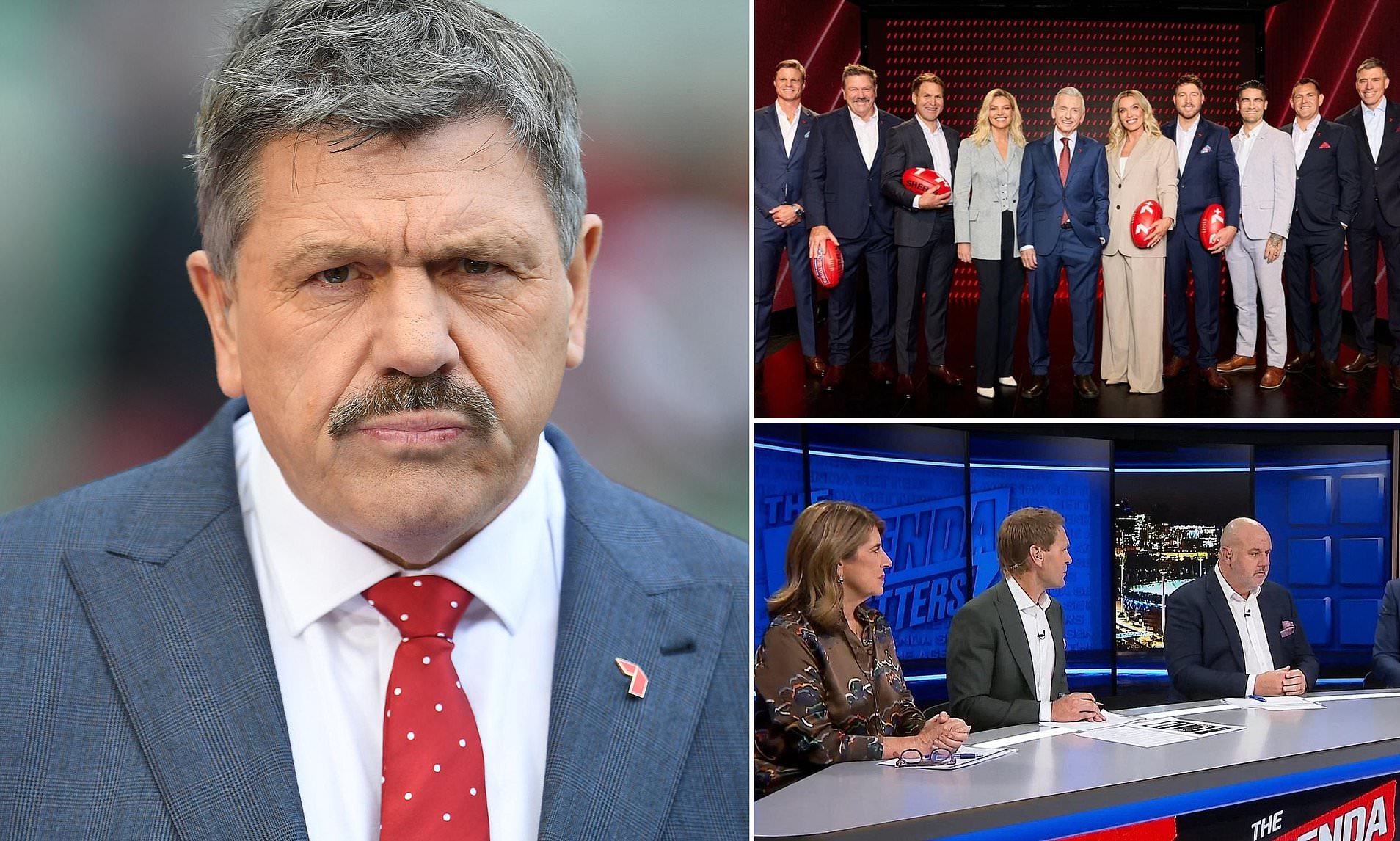 AFL great turned commentator Brian Taylor risks angering his Channel ...