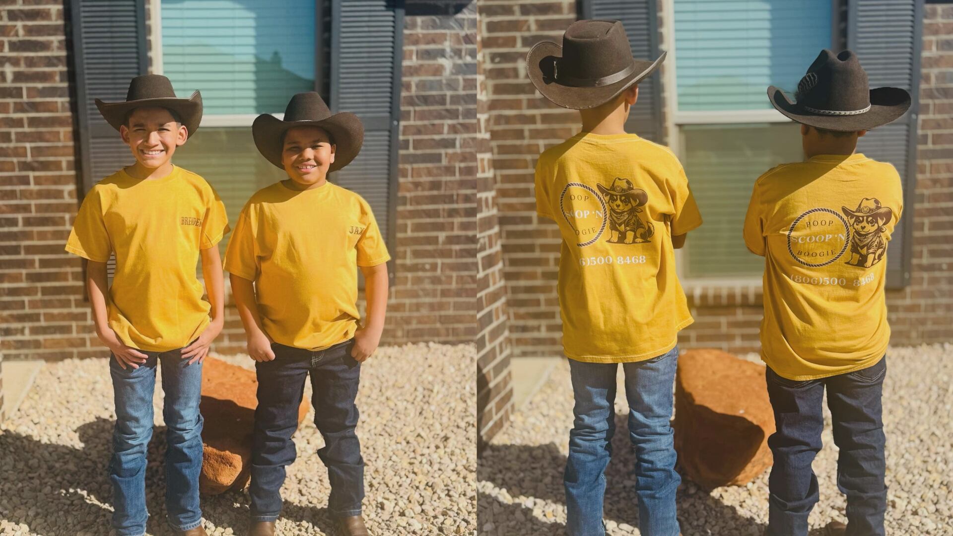 ‘Poop Scoop’N Boogie:’ Young Lubbock brothers start lawn cleaning service