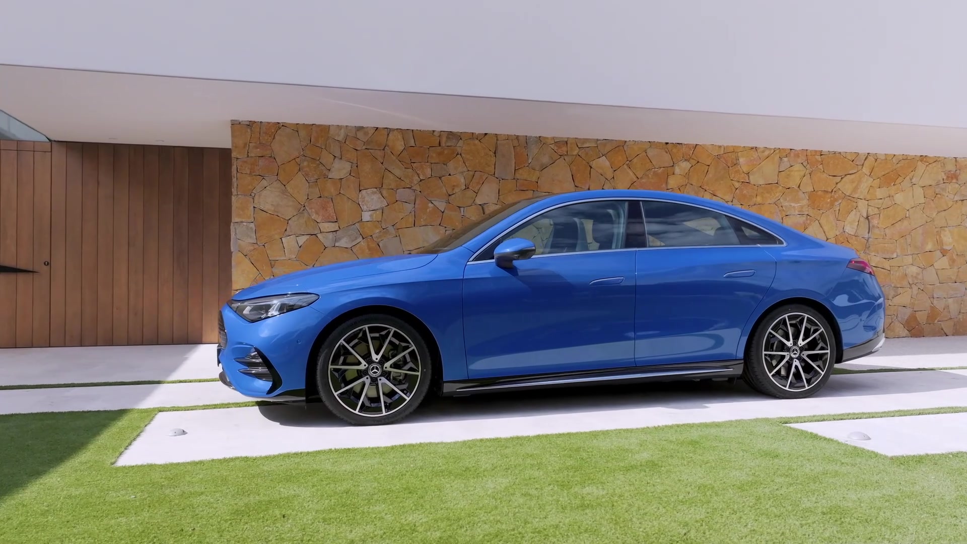 The all-new Mercedes-Benz CLA with EQ Technology Exterior Design in Blue
