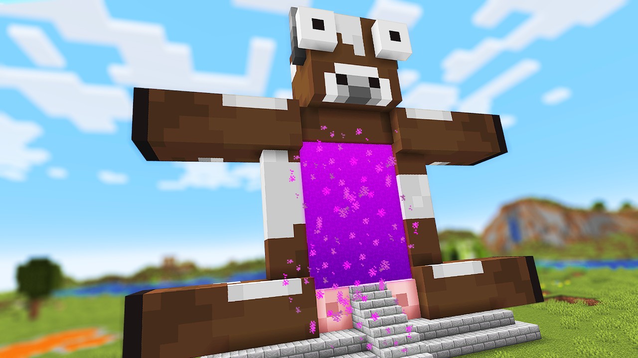 Minecraft but mobs transform into structures