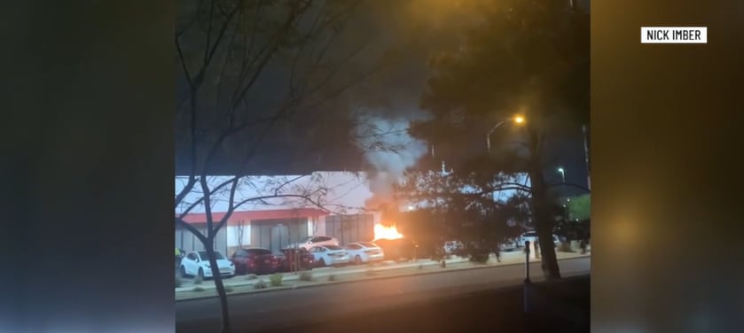 Tesla owners check on cars at Las Vegas service center after targeted ...