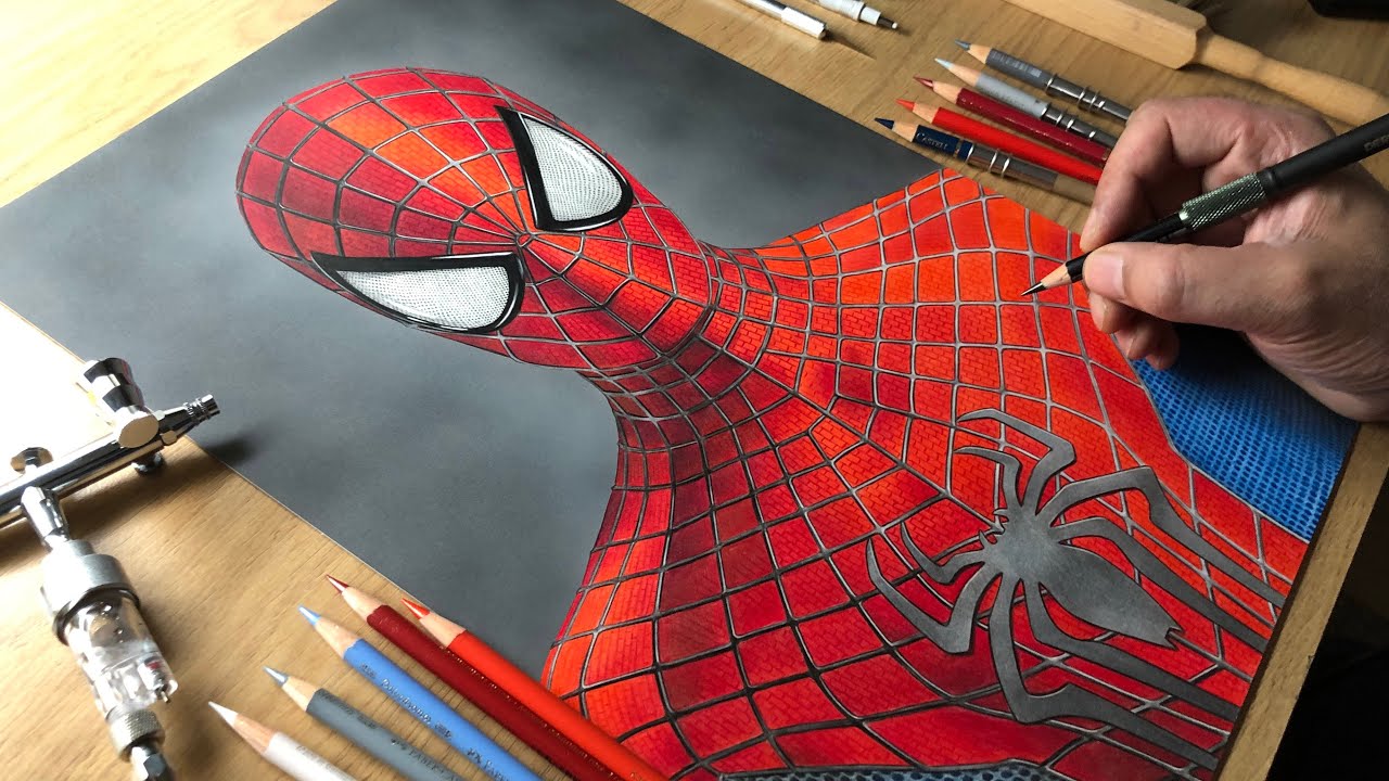 Drawing The Amazing Spider-Man 2 Insane Realistic Fan Art Time-Lapse!