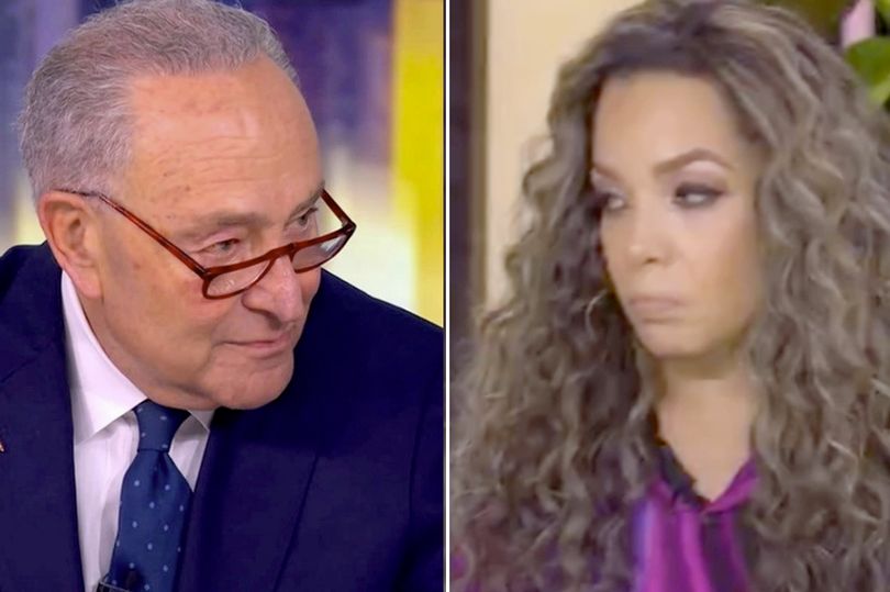 Chuck Schumer given 'death stare' by furious Sunny Hostin over Trump ...