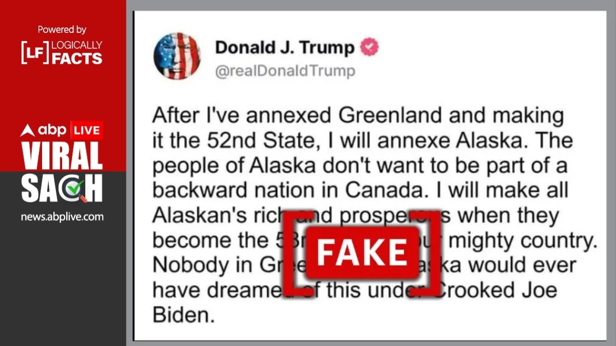 Fact Check: Donald Trump's Truth Social Post About 'Annexing Alaska' Is ...