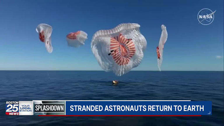 NASA astronauts Butch Wilmore and Suni Williams return to Earth after 9 ...
