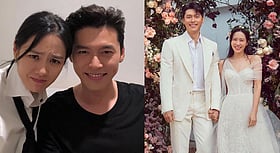 Son Ye-jin playfully hides Hyun-bin's face in new photos of a sunny date, but fans aren't fooled ...