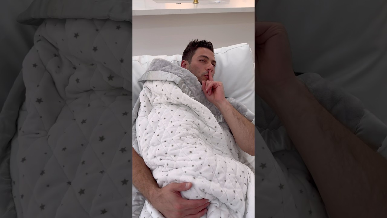 Mom finds a precious baby and husband snuggling on the couch