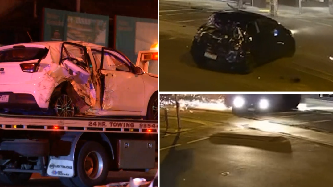 CCTV captures high-speed smash that left driver fighting for life