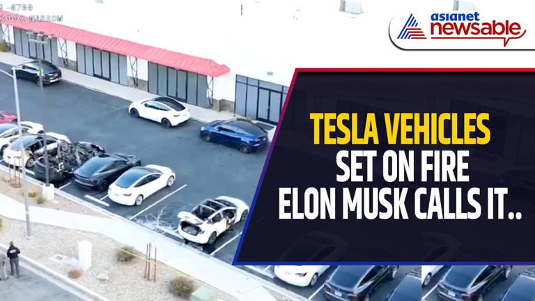 Tesla Cars Set on Fire in Las Vegas, Here's How Elon Musk Reacted