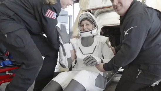 Why was Sunita Williams carried away on a stretcher after landing ...