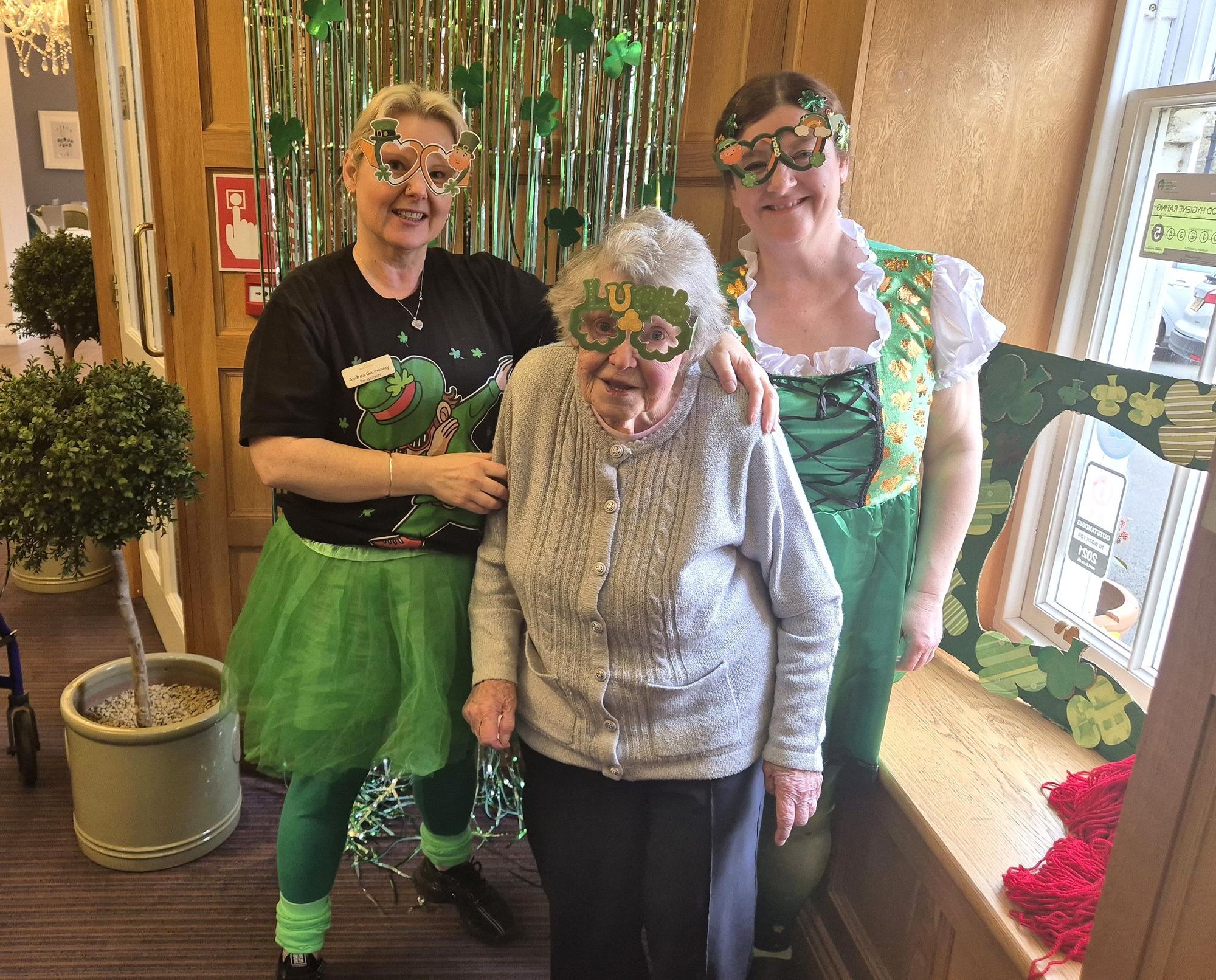 St Patrick's day gets the green light at Northallerton care home