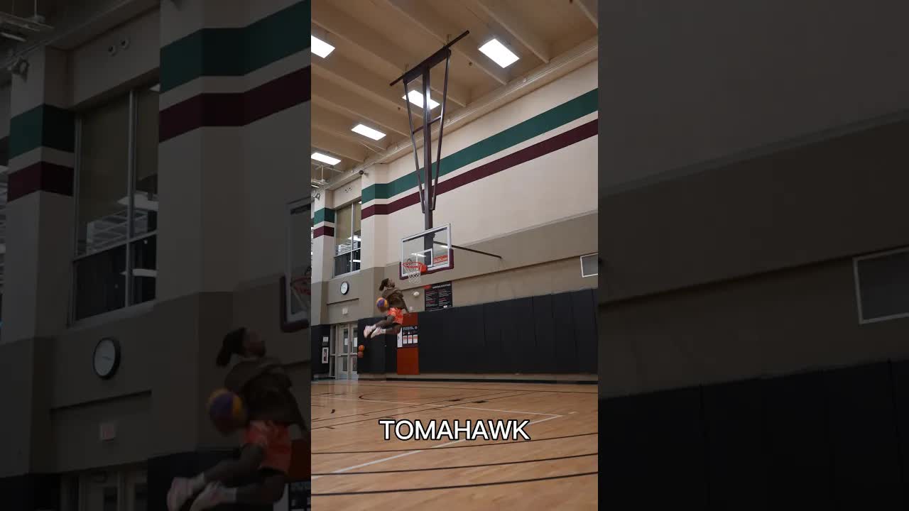 Off the Wall Basketball Challenge: One-Handed & Tomahawk Dunks