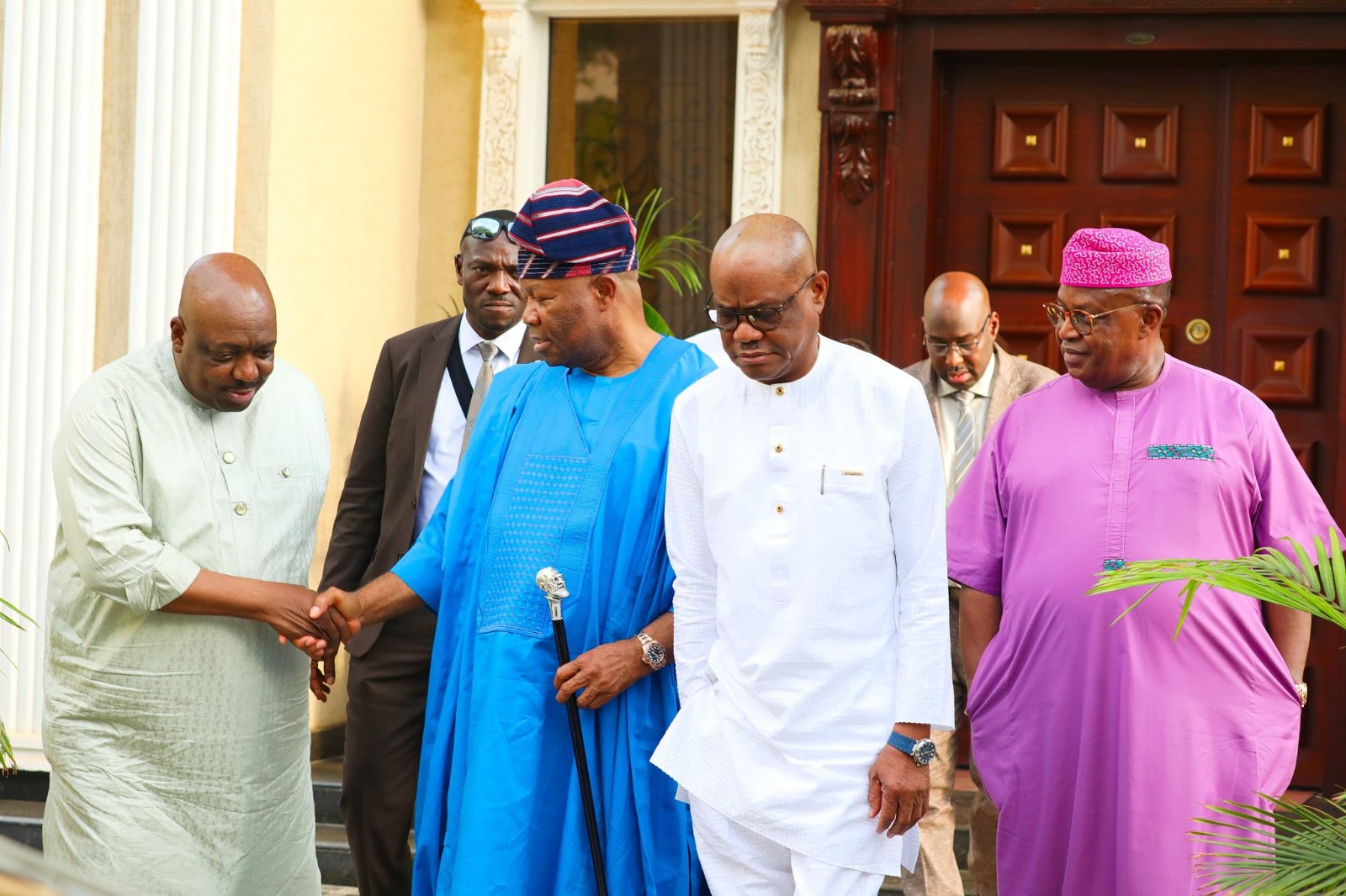 PICTORIAL: Senate President Akpabio visits Wike in Abuja