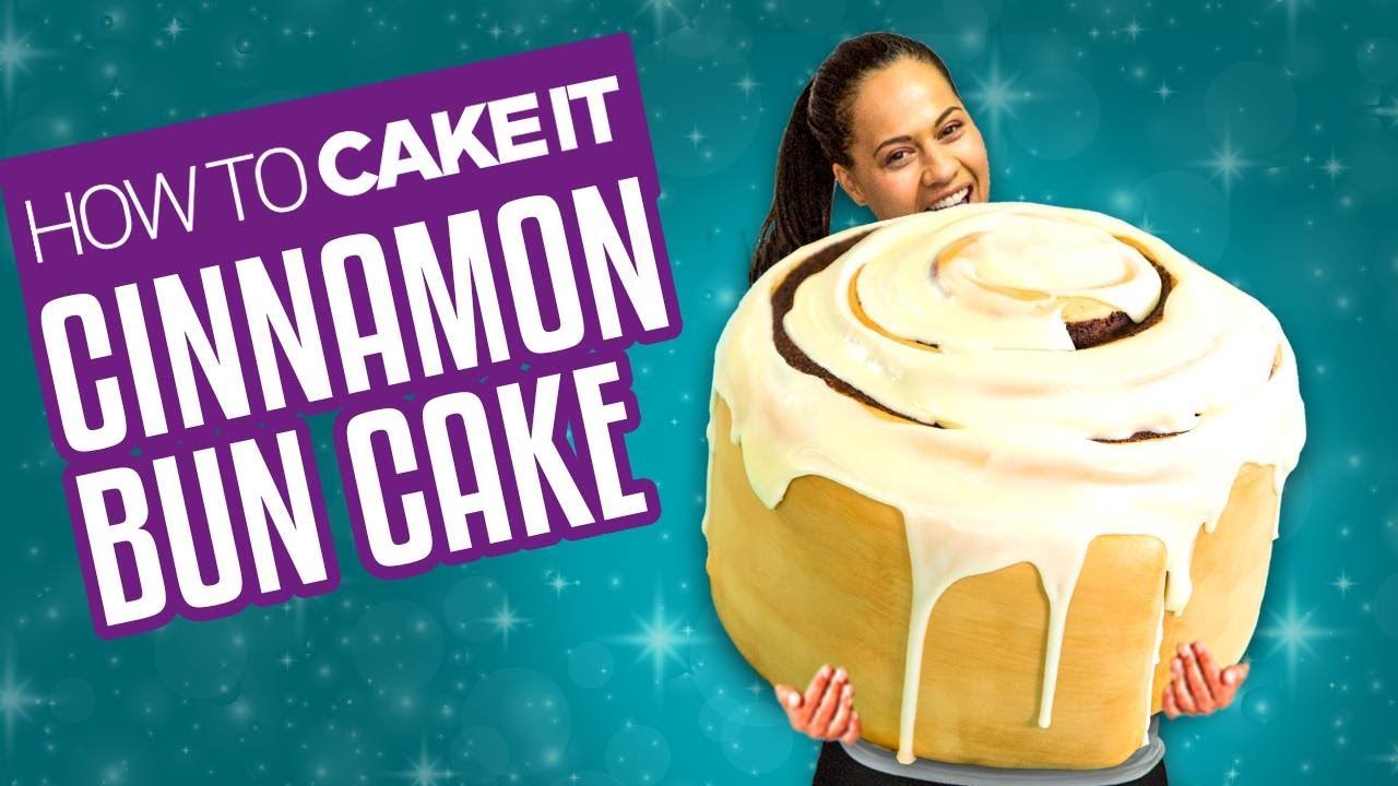 How To Make a GIANT CINNAMON BUN CAKE With Cream Cheese Frosting