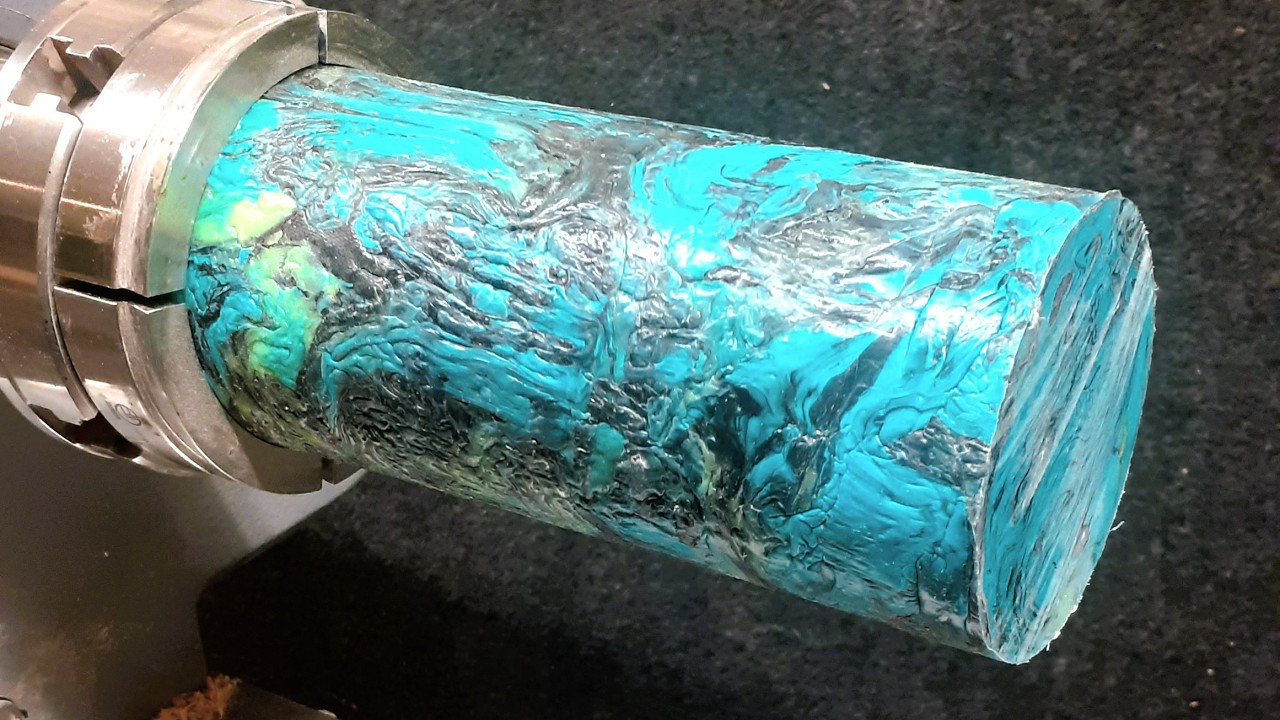 Woodturning - Recycled Plastic Turning