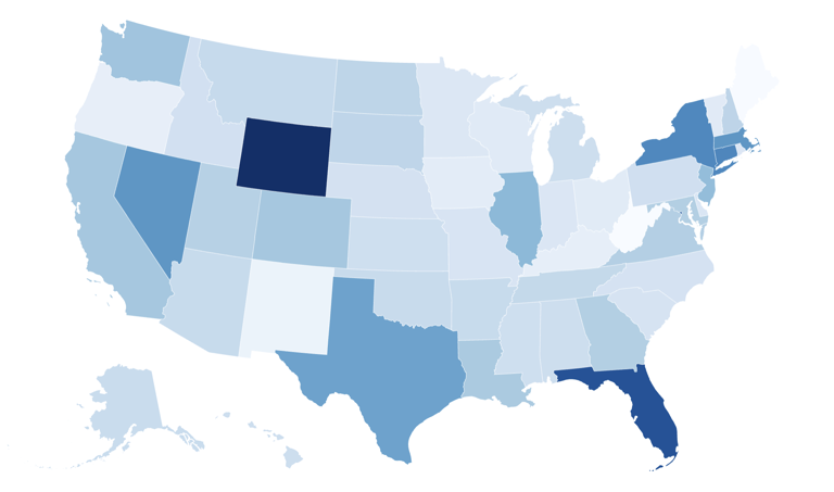 Map Shows US States Expected To Get Biggest Tax Refunds