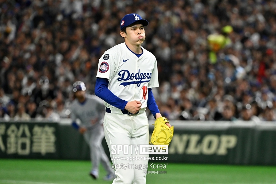 '가볍게 161km 쾅→볼넷 5개 자멸' MLB.com의 사사키 평가 "재능은 확실한데..."