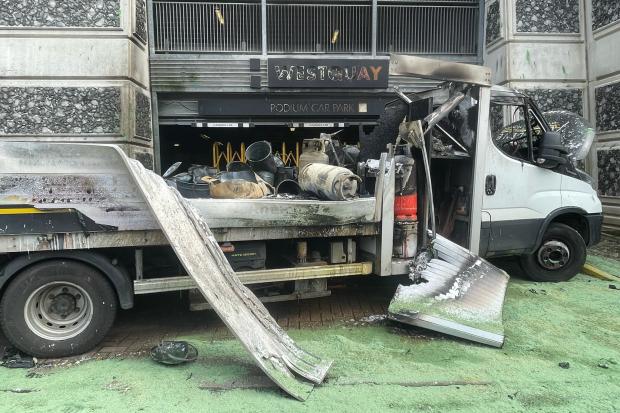 Fire service confirms cause of Westquay van fire