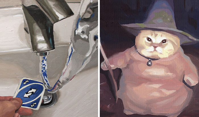 This Artist Creates Humorous Paintings Inspired By Digital Trends (26 Pics)