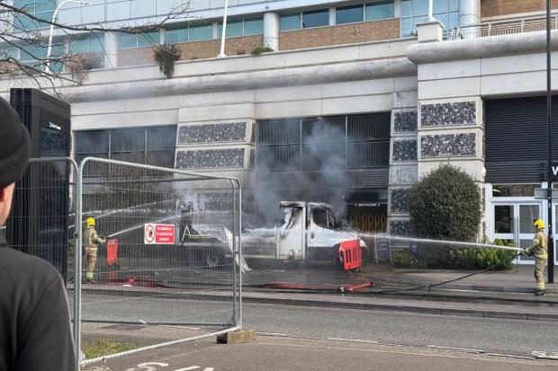Eye-witnesses reveal moment they saw van explode outside Westquay