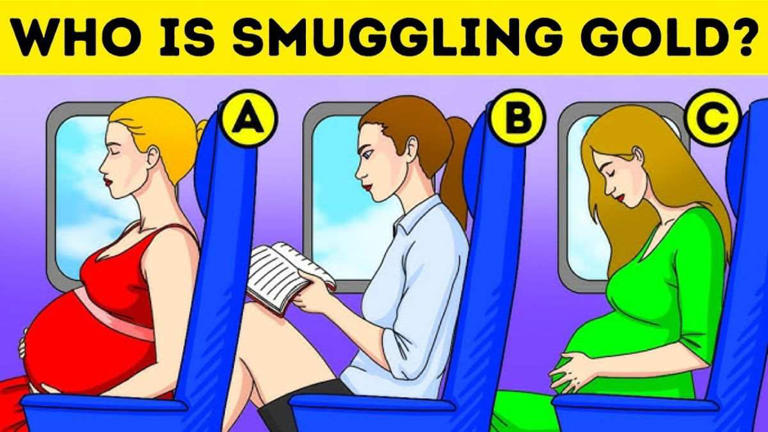 Tricky IQ Riddles: Test Your Brain! Spot Who Is Hiding Gold In This ...