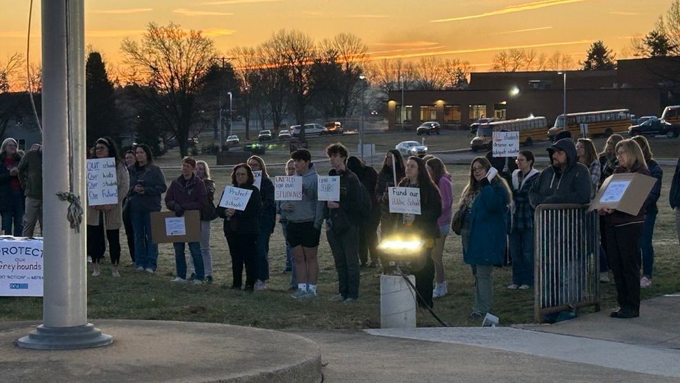 Shippensburg school community holds rally amid cuts to Department of ...