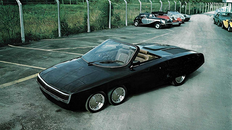 The Six-Wheeled Convertible With An 8.2-liter Cadillac V8