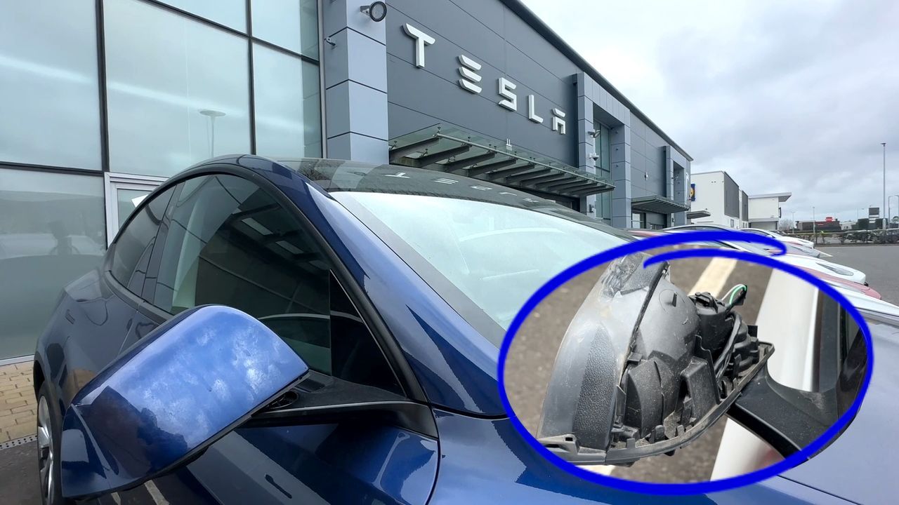 Polícia investiga vandalismo em concessionária Tesla de Belfast