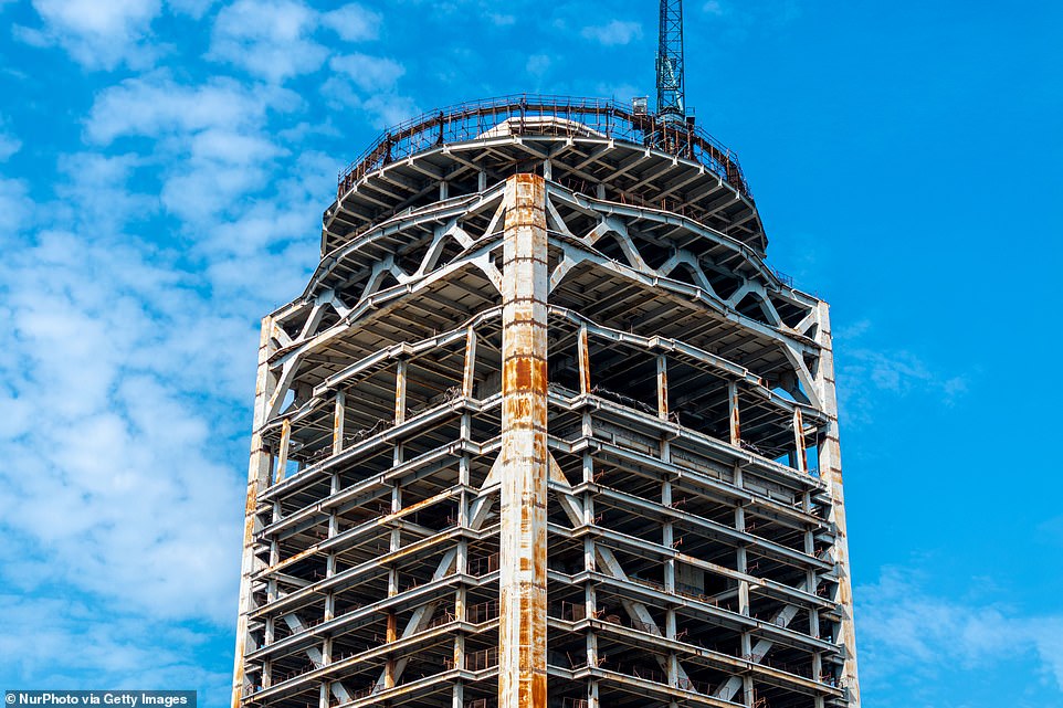 The world's tallest abandoned building left unfinished and abandoned