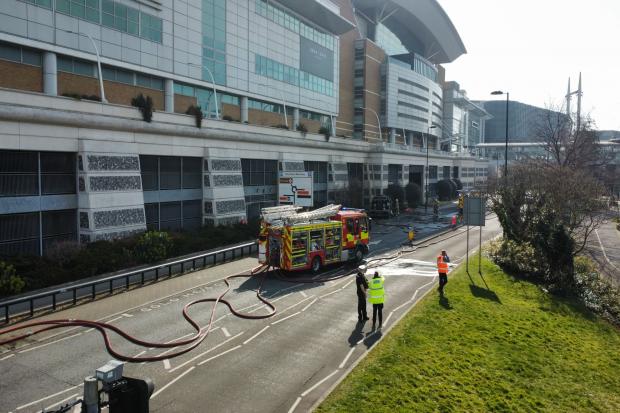 'Avoid the area' says fire service after van explodes into fireball ...