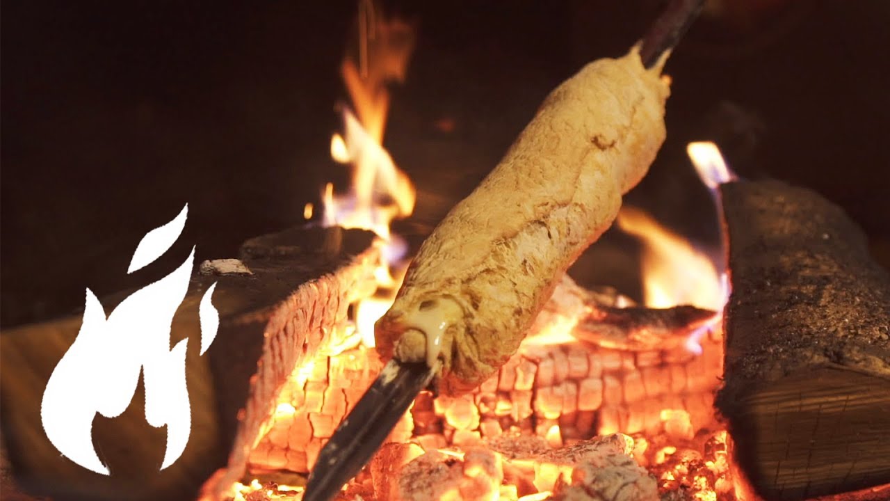 Ultimate Twist Bread Stuffed with Bacon & Cheese Over Campfire! 🔥