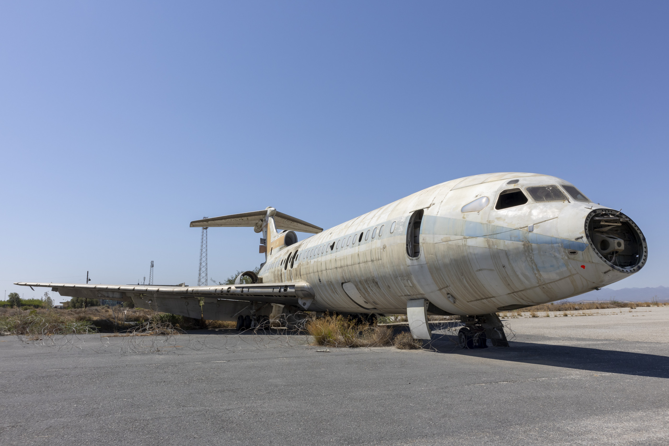 Abandoned war relics found at Europe's deserted airport