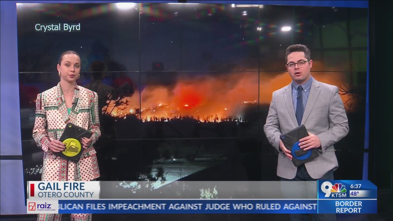 Gail Fire burns east of Cloudcroft