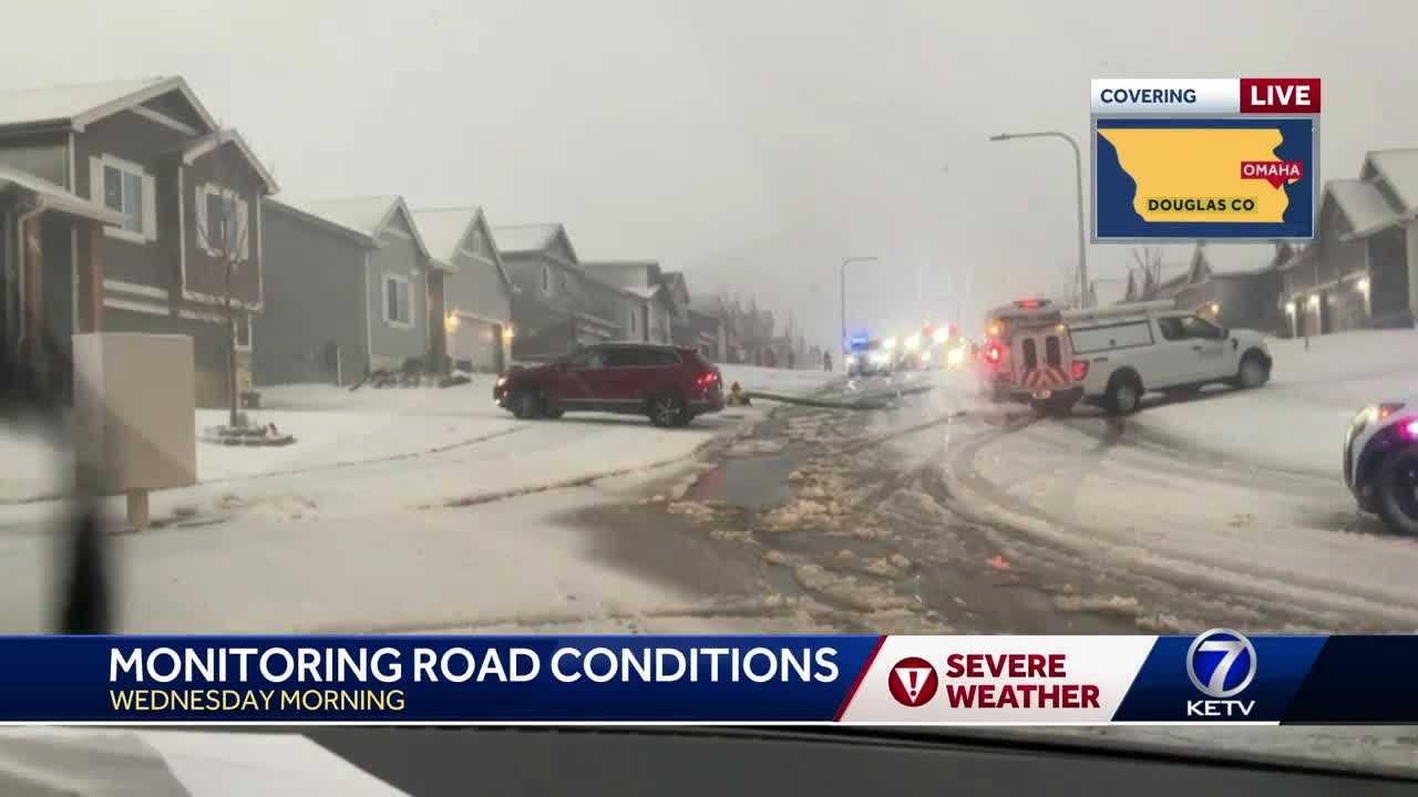 Omaha crews battle house fire after lightning strike causes blaze