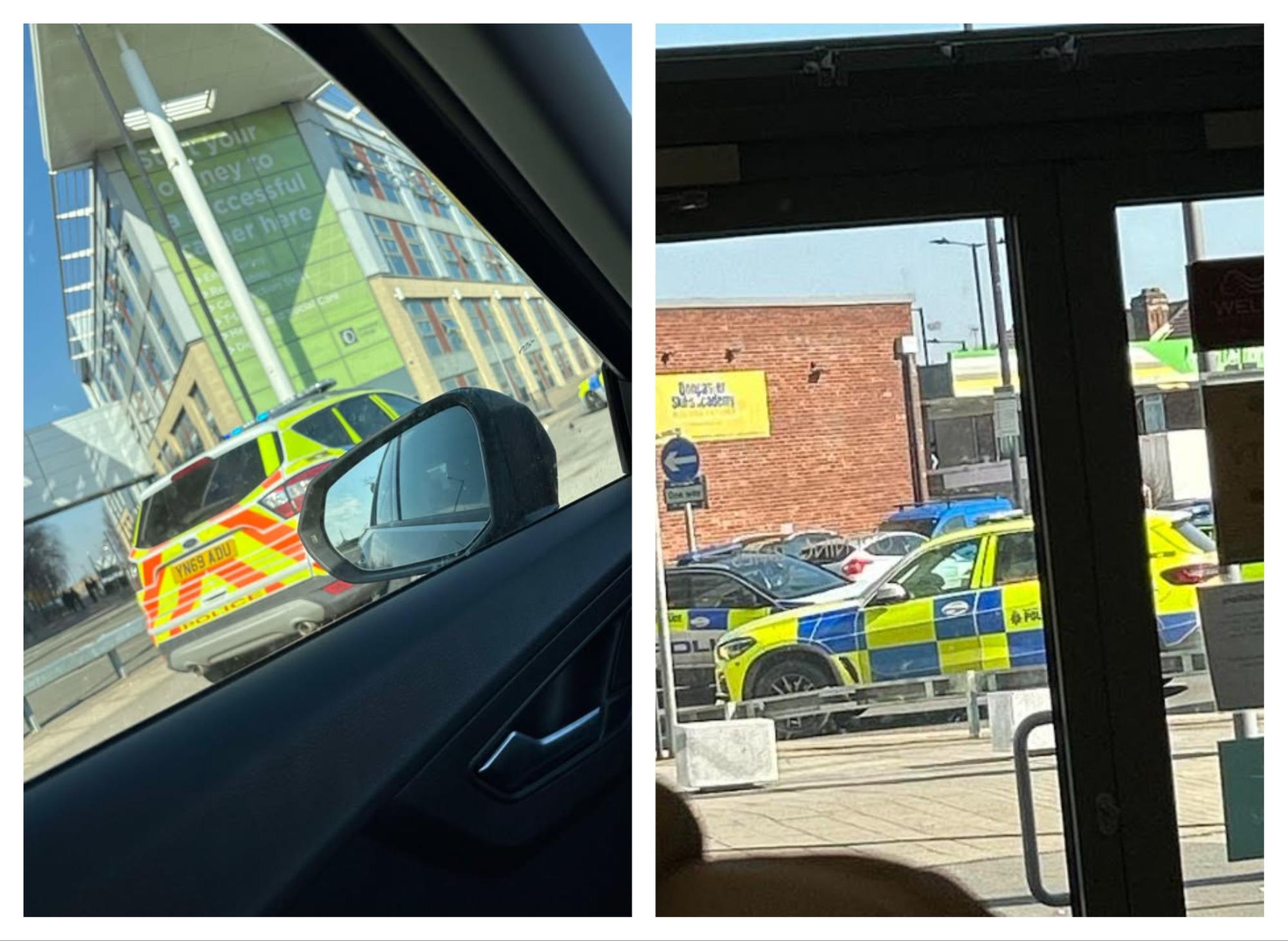 Doncaster College lockdown: Video shows huge police presence at scene