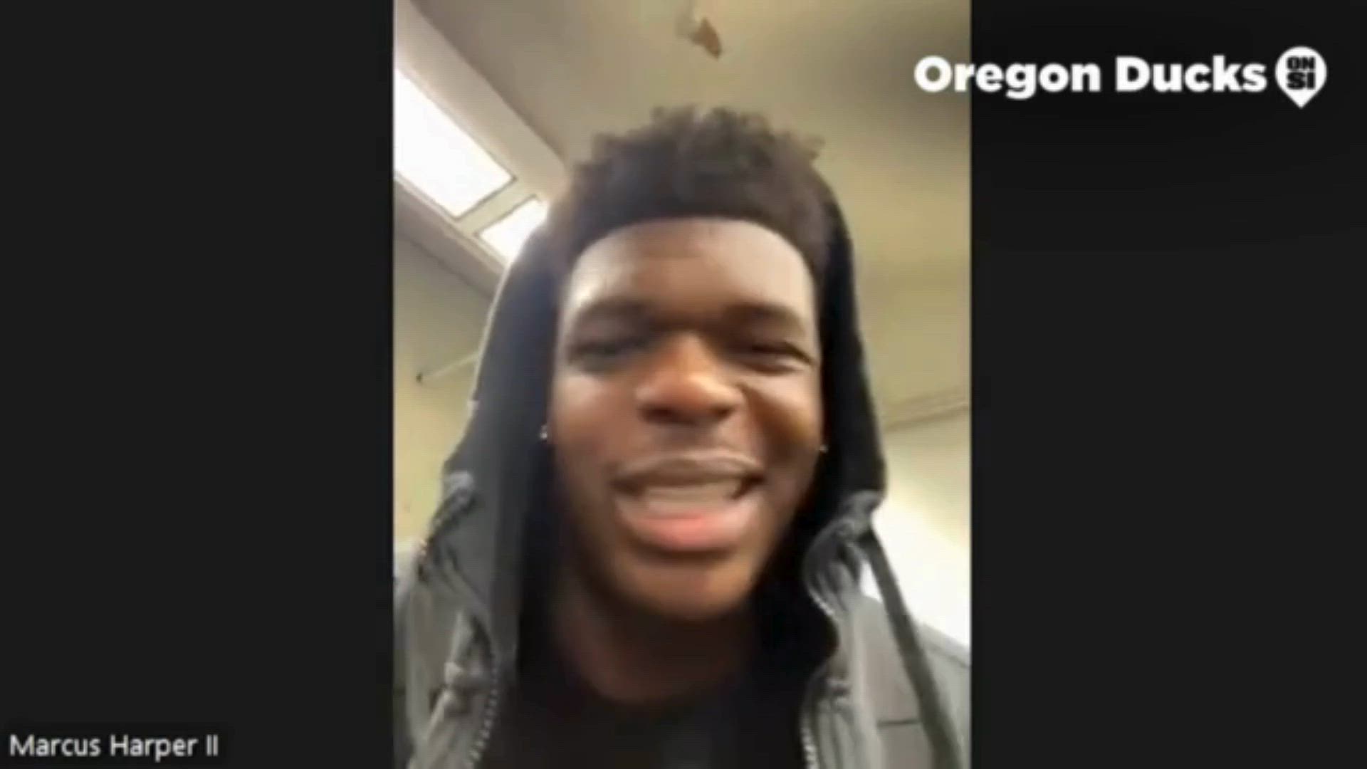 Oregon Ducks' Marcus Harper Details Chicago Bears Meeting Before NFL Draft