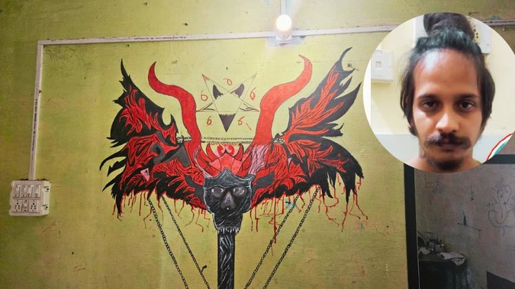 Meerut Murder Case: साहिल शुक्ला के घर की दीवार पर शैतान! सौरभ ...