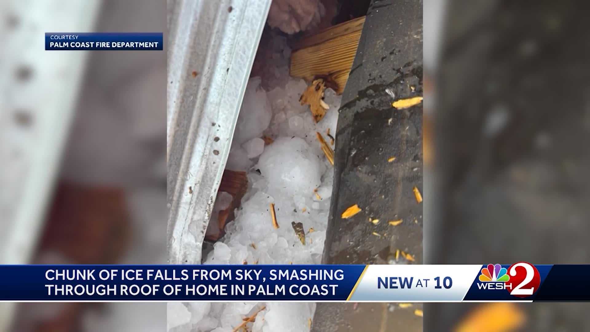 Ice smashed through the roof of a Florida home. The FAA says it wasn't ...