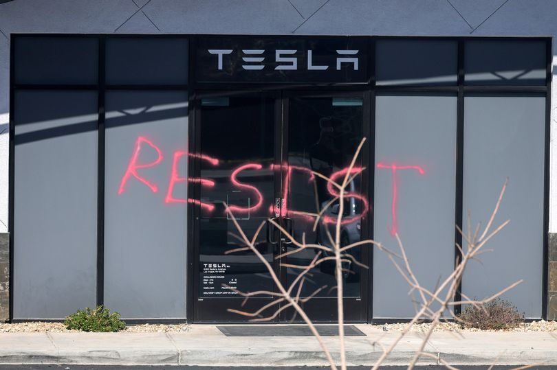 War on Tesla: Showrooms vandalized and cars set on fire as anti-Musk ...