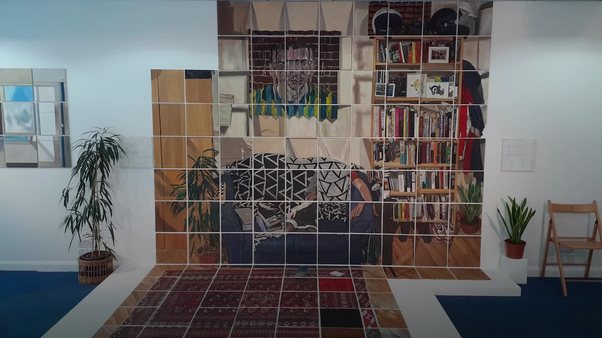 An artist is painting 'still lives' of every square foot of his London flat