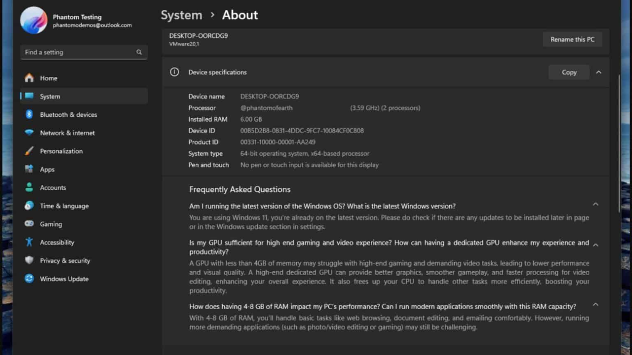 Microsoft to Add Hardware Insight FAQ in Windows 11 Settings