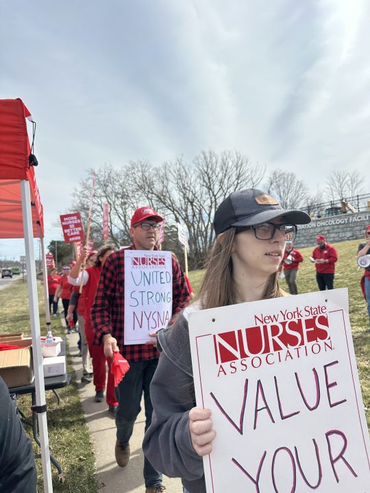 Oneida Health Hospital picket