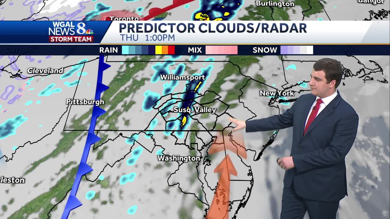 SOUTH-CENTRAL PA: Breezy & Mild Wednesday; Showers Thursday PM; Windy ...