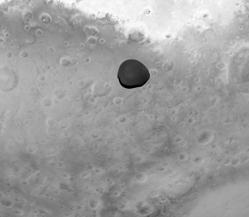 Martian moon caught on camera during Hera flyby