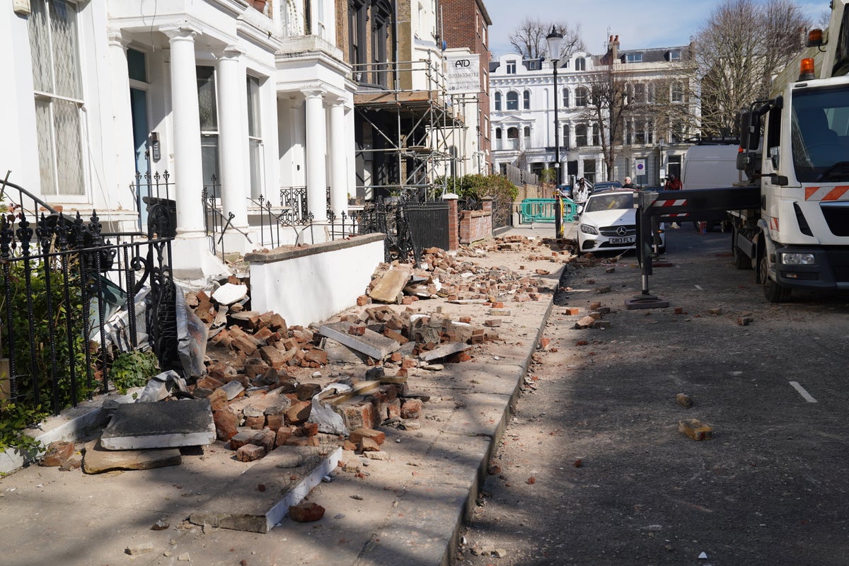 Homes crumble after roof collapses on sleeping residents in Notting Hill