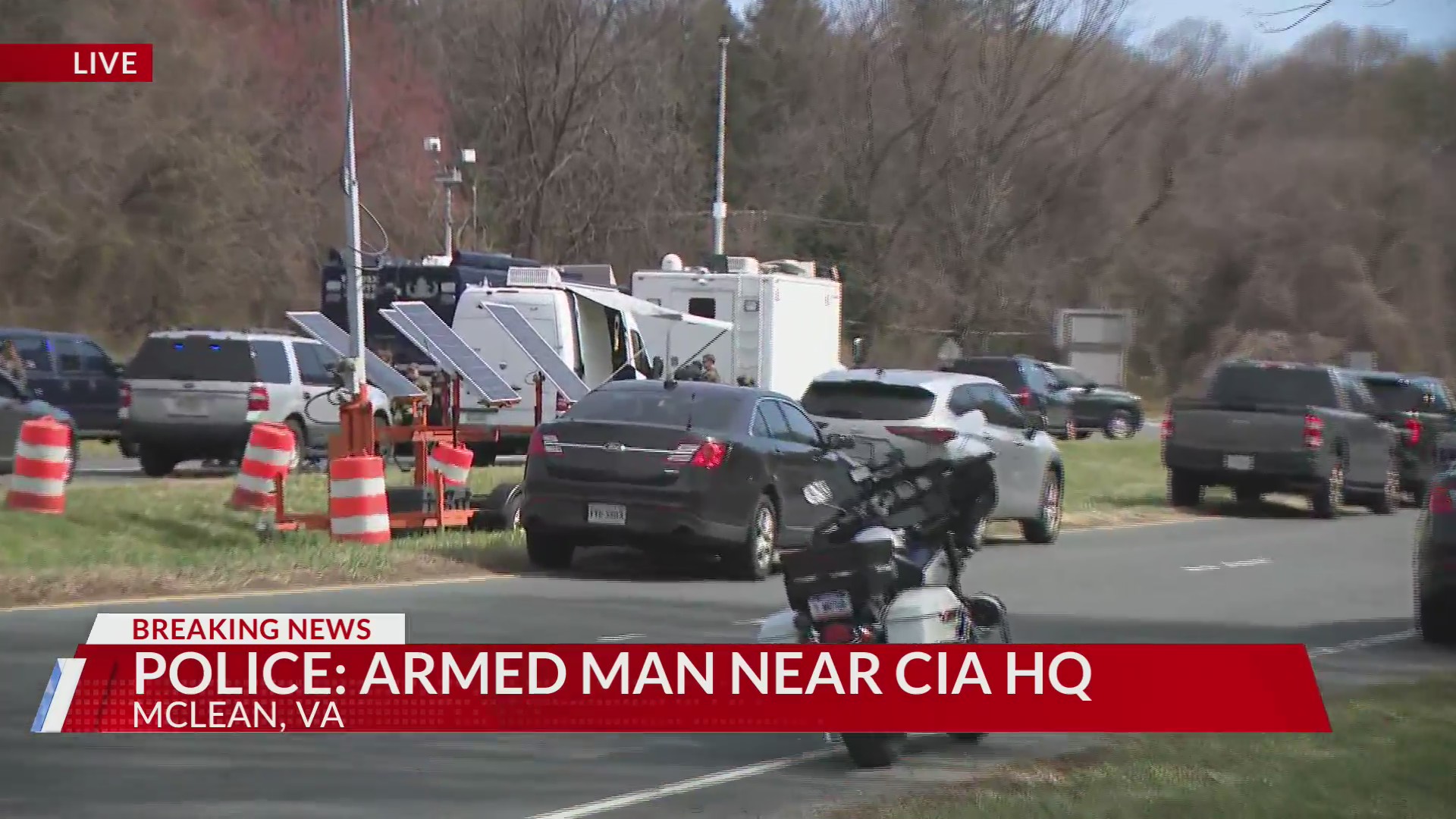 Armed Man Near CIA Headquarters