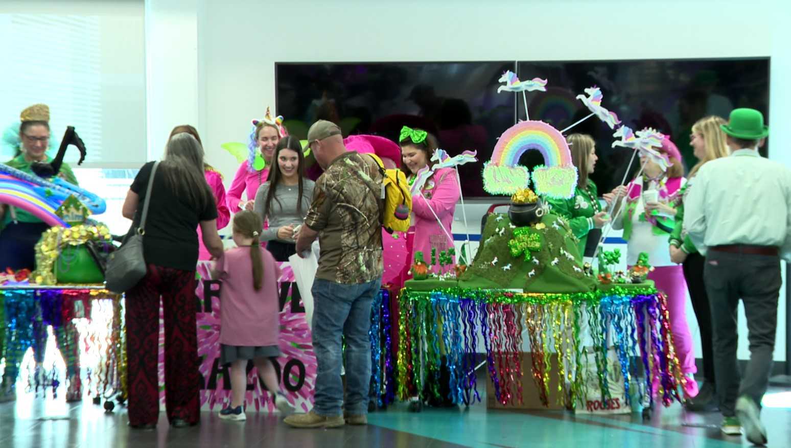 Children enjoy indoor parade ahead of Hal's St. Paddy's Parade